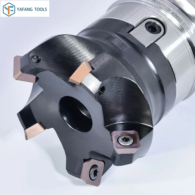 KM12 50 22 4T Four SEKT1204 Carbide Insert Clamped Fast Feeding Alloy ...