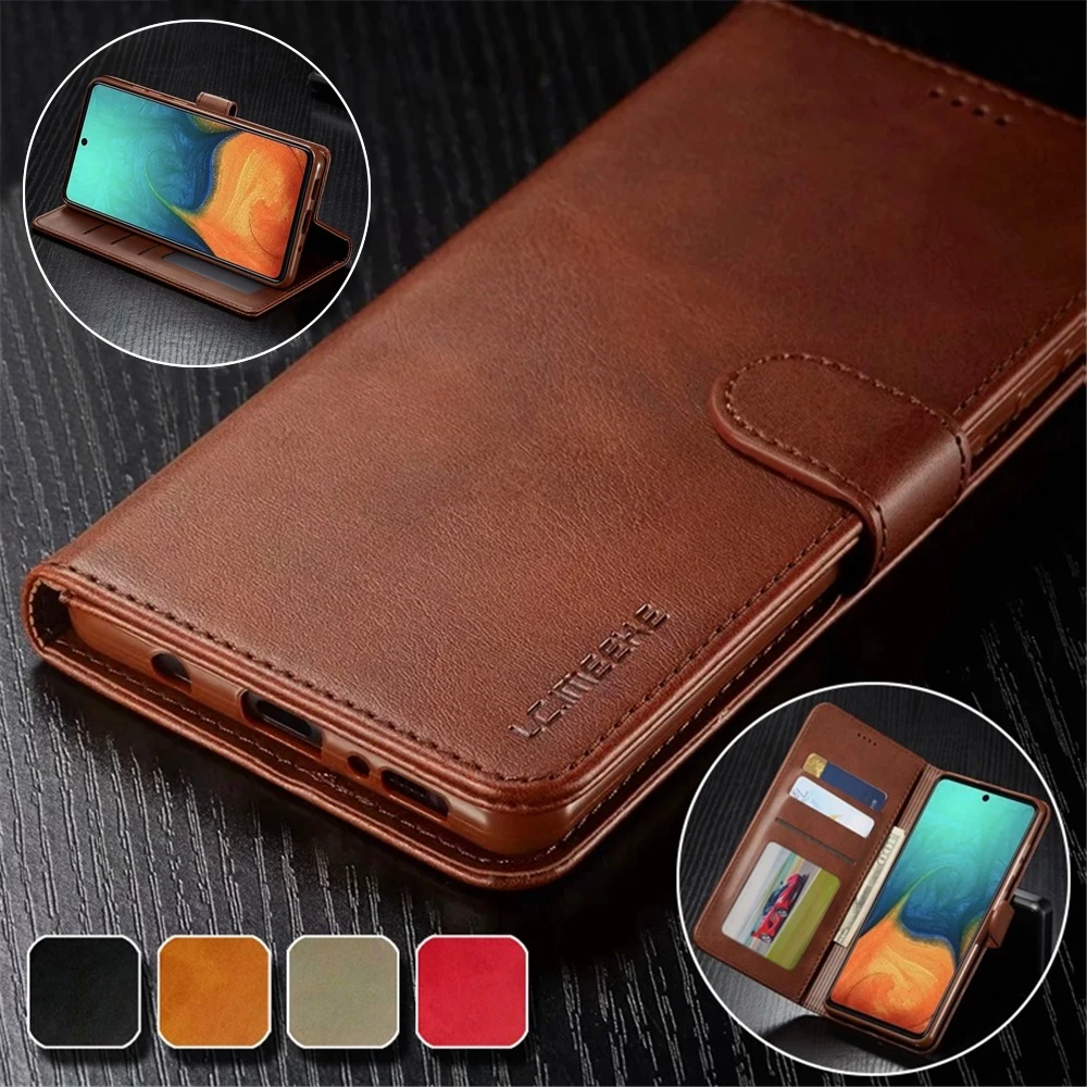 Leather Wallet Case For Xiaomi 12x 11t Mi 11 Lite Poco M4 M3 X4 X3 Pro ...