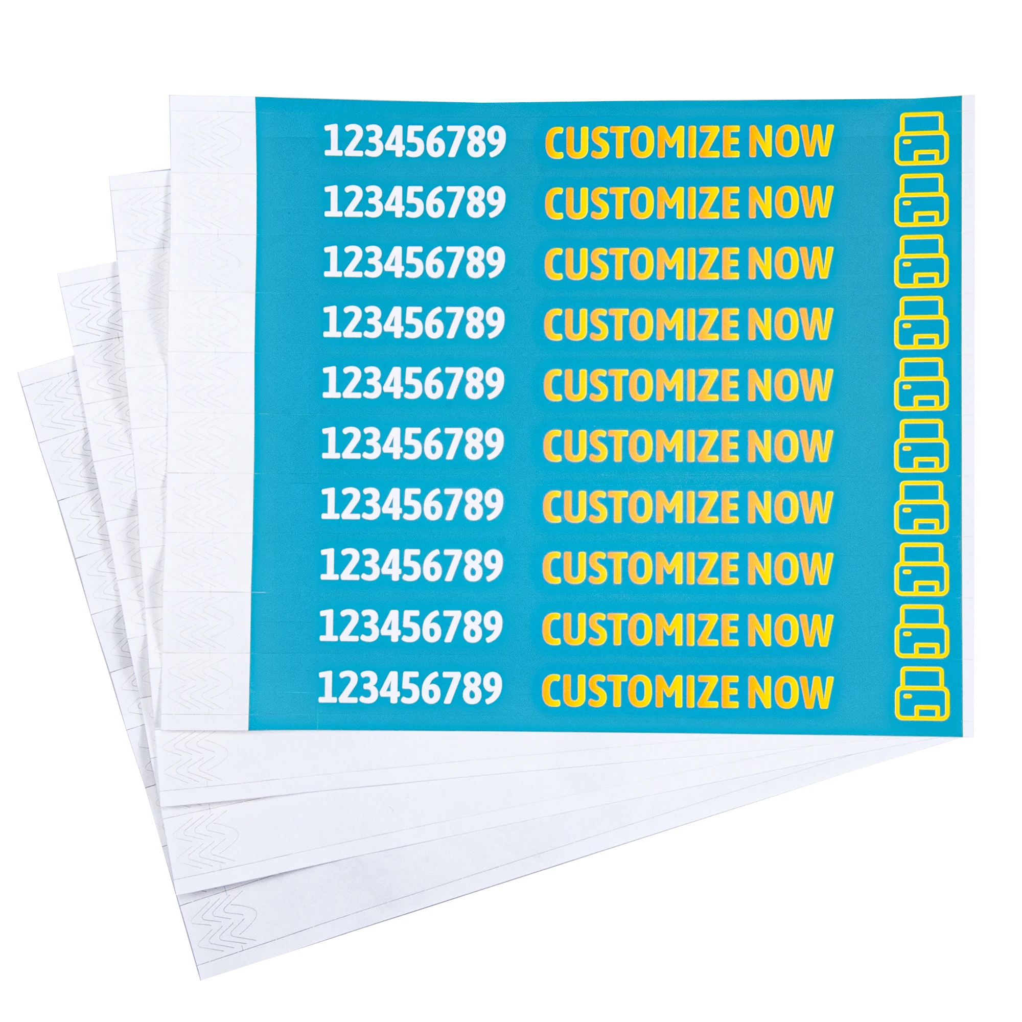 Custom 3/4" Tyvek Wristbands With Picture, Logo Or Text, 1000 Printable ...