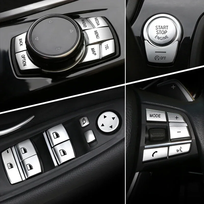 Chrome-ABS-Car-Interior-Buttons-Sequins-Decoration-Cover-Trim-Decals ...