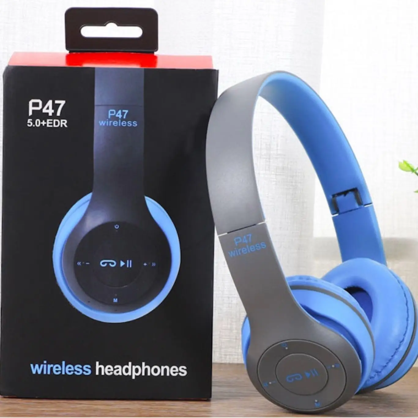 Favorite-P47-Bluetooth-Wireless-Headphones-with-Black-Technology-5-1 ...