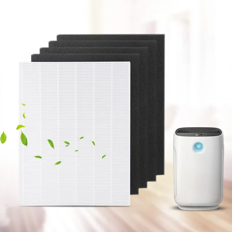 4-Pieces-Air-Purifier-Parts-Carbon-Pre-filters-and-1-Piece-Main-HEPA ...