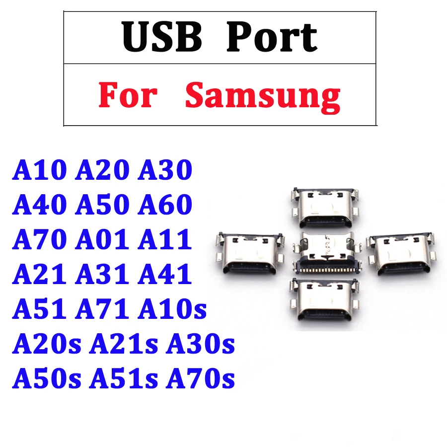 5Pcs-Type-C-USB-Charger-Jack-Connector-Charging-Port-For-Samsung-A20 ...