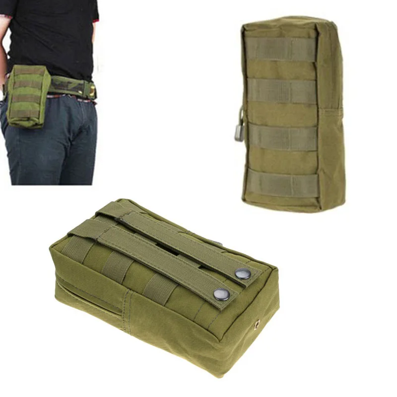 Outdoor Small Zipper Bag Army Fan Sundry Bag Molle System Accessory Bag ...
