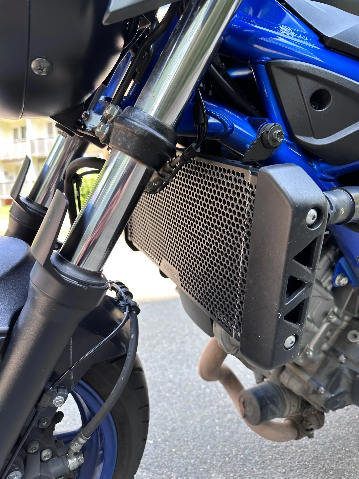 Radiator-Grille-Guard-Cover-para-Suzuki-Acess-rios-para-Motocicletas ...