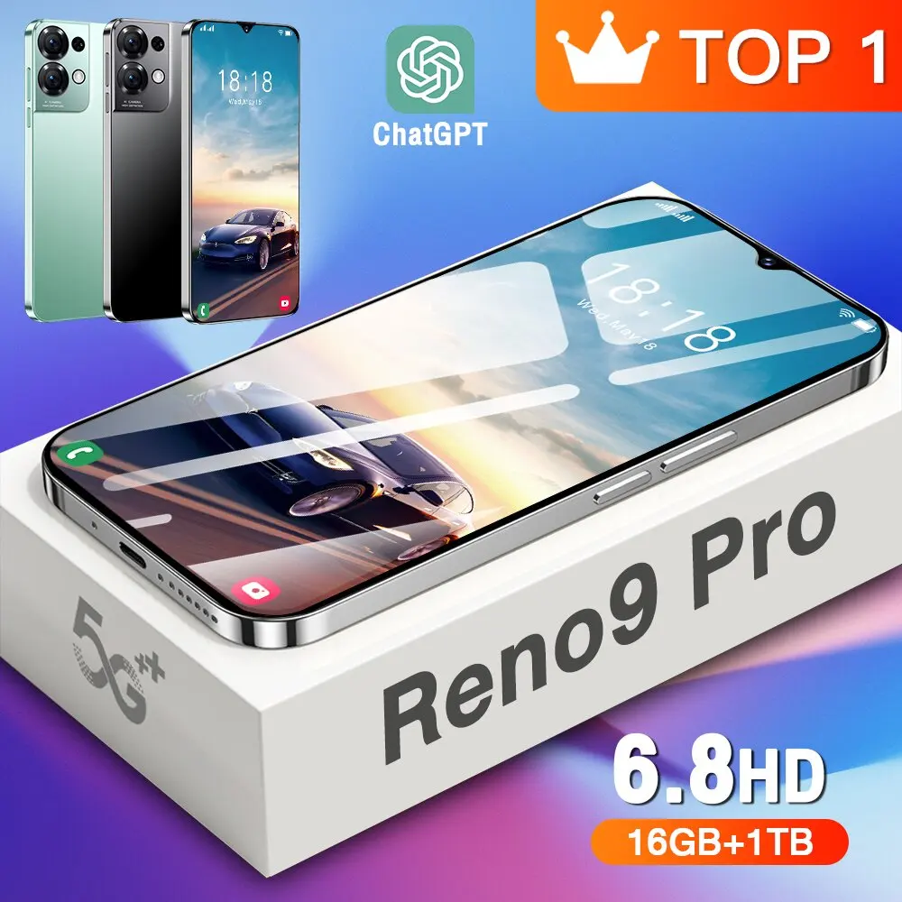 Reno9-Pro-5G-Android-Smartphone-Tela-cheia-HD-Telem-veis-Dual-SIM-Cards ...