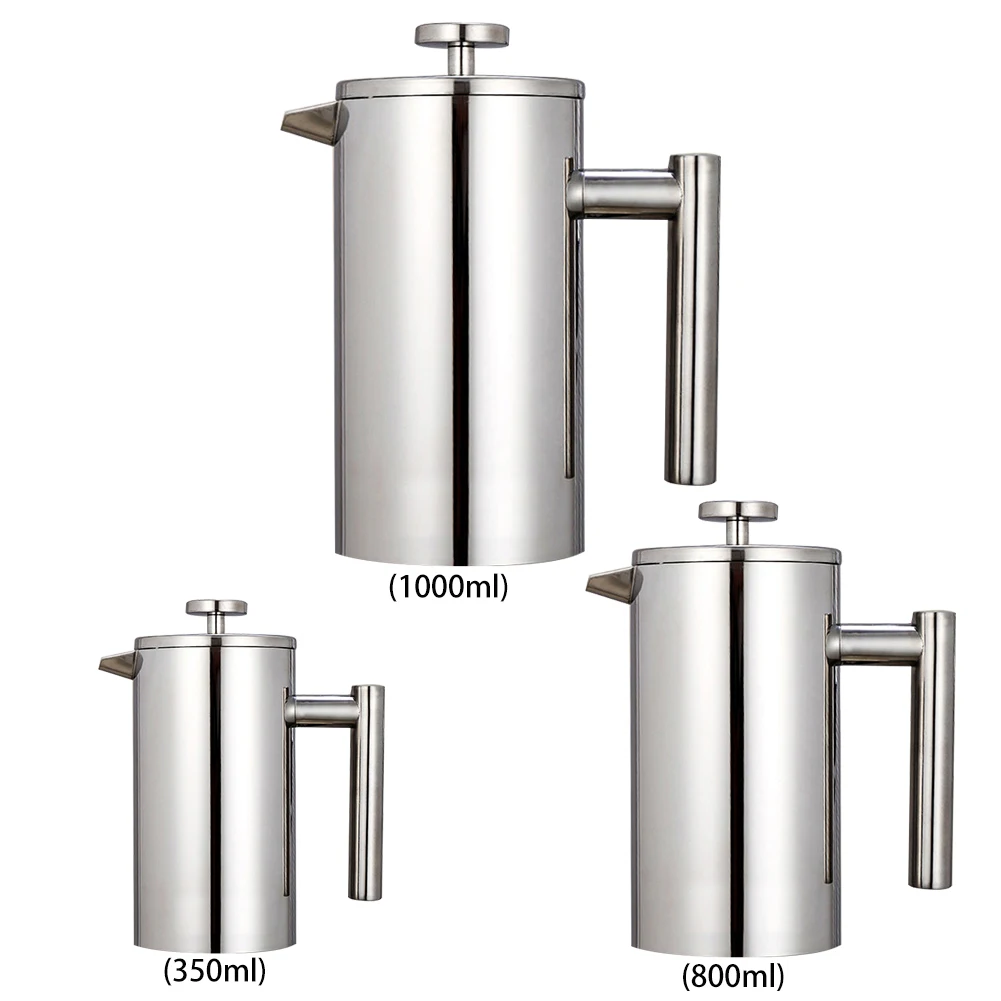 French Coffee Brewing Press Filter Stainless Steel Tea Brewer Coffee ...