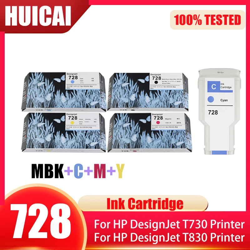 300ML-For-HP-728-728XL-Compatible-Ink-Cartridge-For-HP728-DesignJet-T730-T830-inkjet-Printer ...