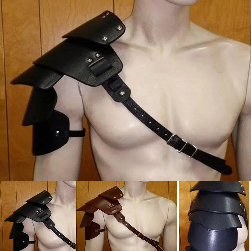 Mittelalterlichen Viking Einzelnen Schulter Rüstung Ritter Gladiator Samurai Pauldrons Steampunk ...