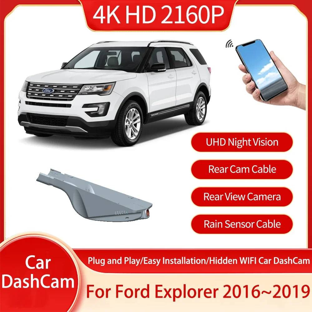 For-Ford-Explorer-U502-2016-2017-2018-2019-Dash-Cam-New-Loop-Video ...