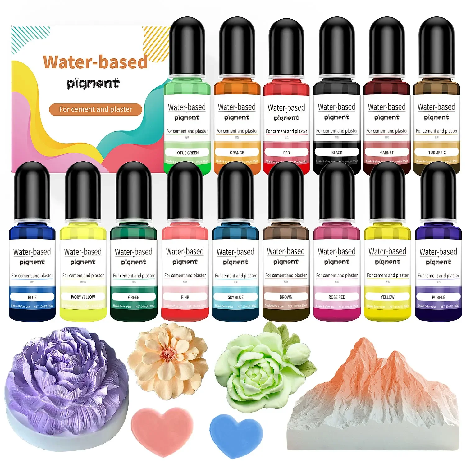 Pl-tre-de-ciment-de-gypse-colorant-de-coloration-artisanat-de-planteur ...