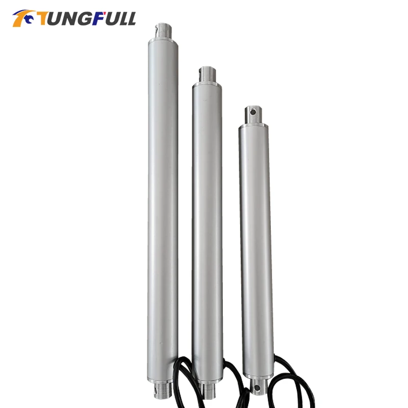 12V/24V Mini Linear Actuator Tubular Linearly Motor 50-400mm Stroke ...