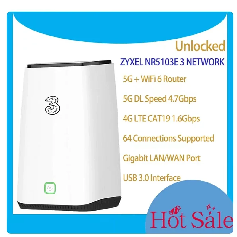 Unlocked-ZYXEL-NR5103E-5G-WIFI-6-Mesh-Router-4-7Gbps-NSA-SA-4-4-MIMO ...