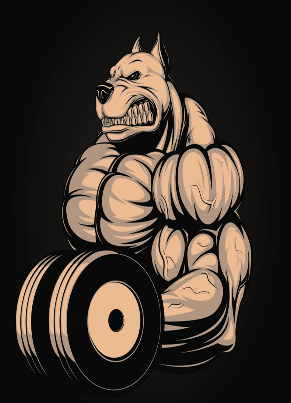 Animal Bodybuilding Poster