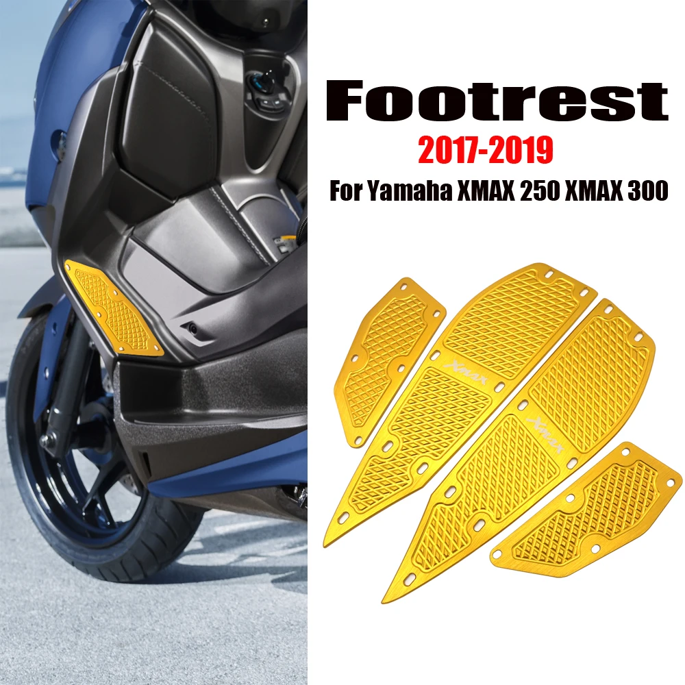 Motorcycle X MAX Footrest Foot Pads Pedal Plate Pedals For Yamaha XMAX ...