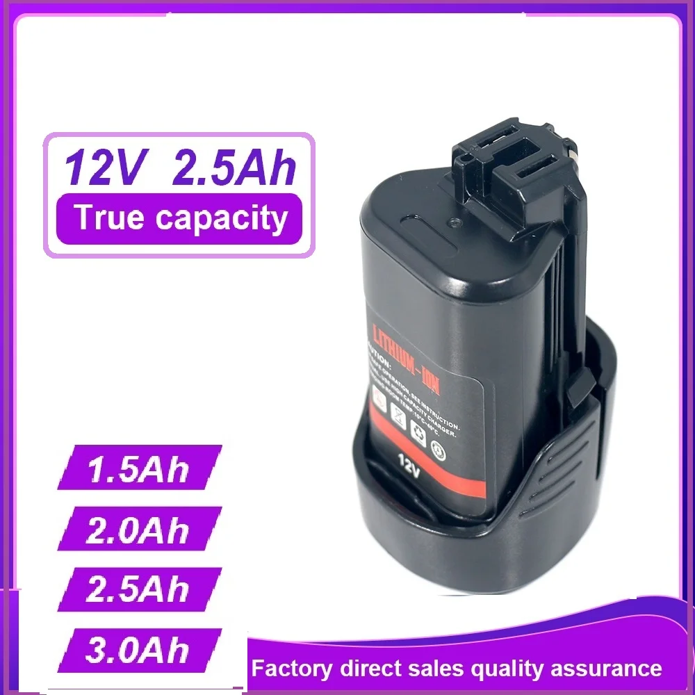 10.8V 12V 3Ah 2.5Ah 18650 Li-ion Battery For Bosch Batteries BAT412A ...