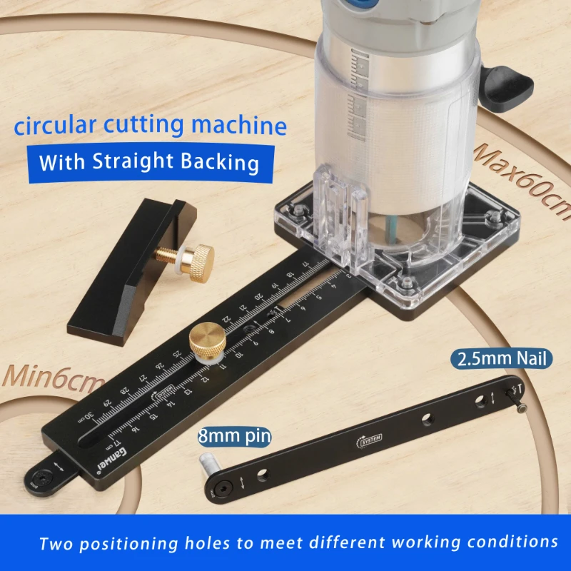 Circle Cutting Jig For Electric Hand Trimmer Wood Router Milling Circle ...