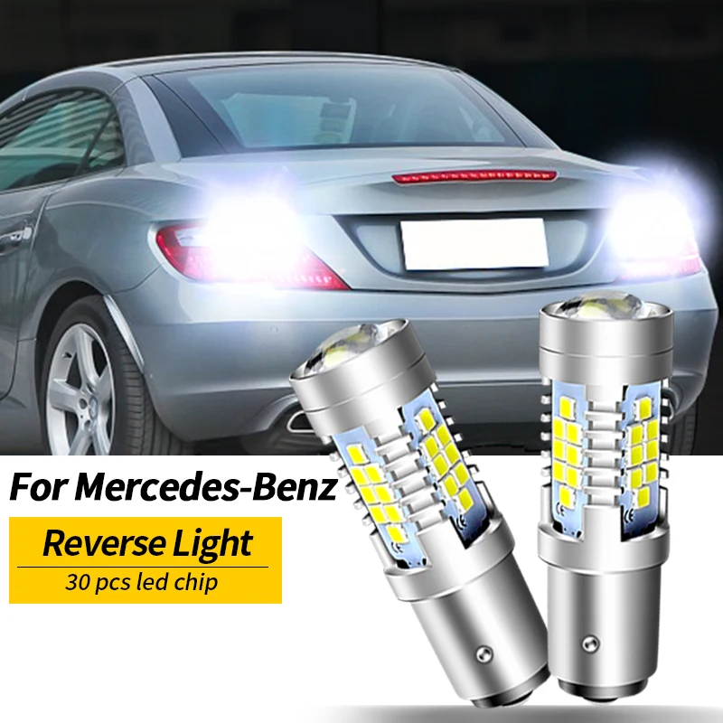 2pcs LED Reverse Light Blub Lamp P21W BA15S Canbus For Mercedes Benz ...