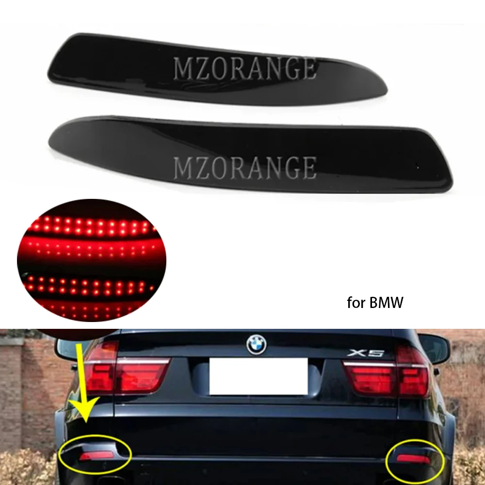 1-Pair-Black-Red-LED-Rear-Bumper-Lights-For-BMW-X5-E70-E71-2007-2010 ...