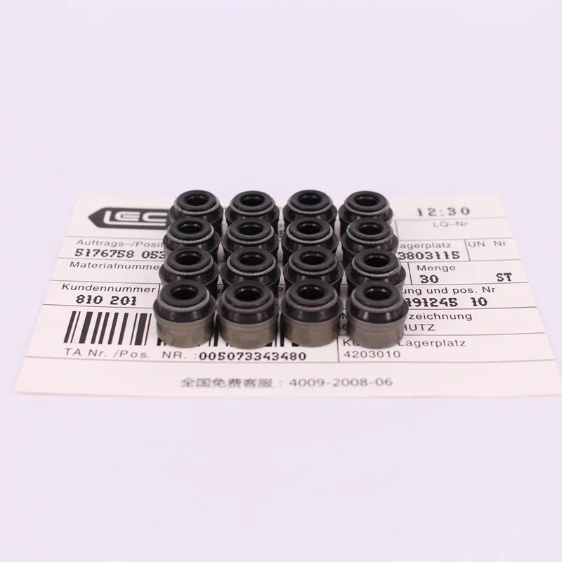 New-8PCS-16PCS-6mm-Black-Engine-Valve-Stem-Oil-Seal-For-Audi-A3-8P-A4 ...