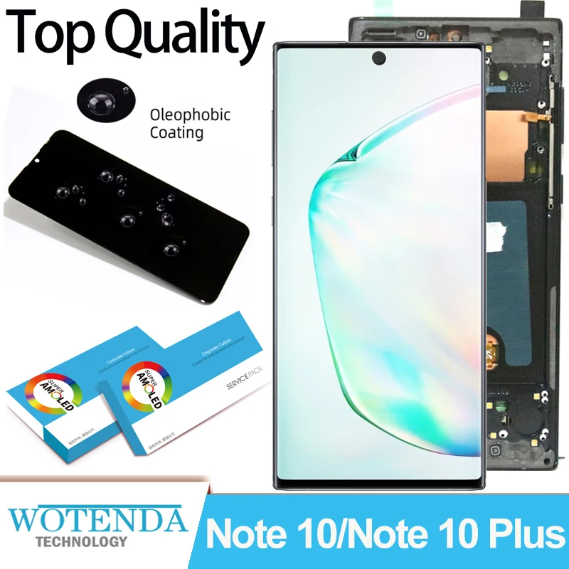 AMOLED-Touch-Screen-Display-with-Frame-for-for-SAMSUNG-Note10-LCD-N970F ...