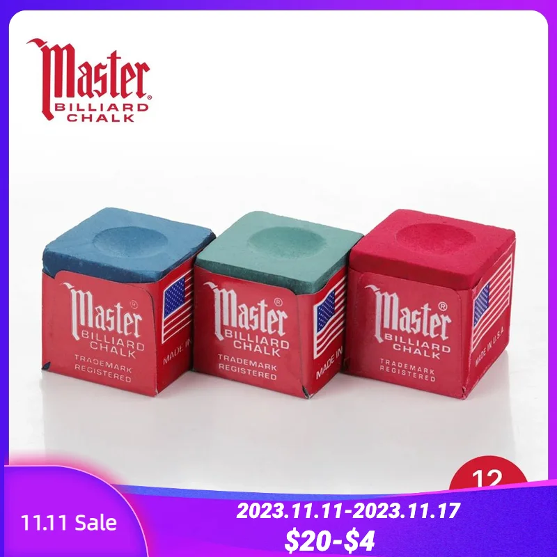 Master-Billiard-Chalks-12-Pieces-Oily-Dry-Pool-Cue-Chalks-Snooker ...