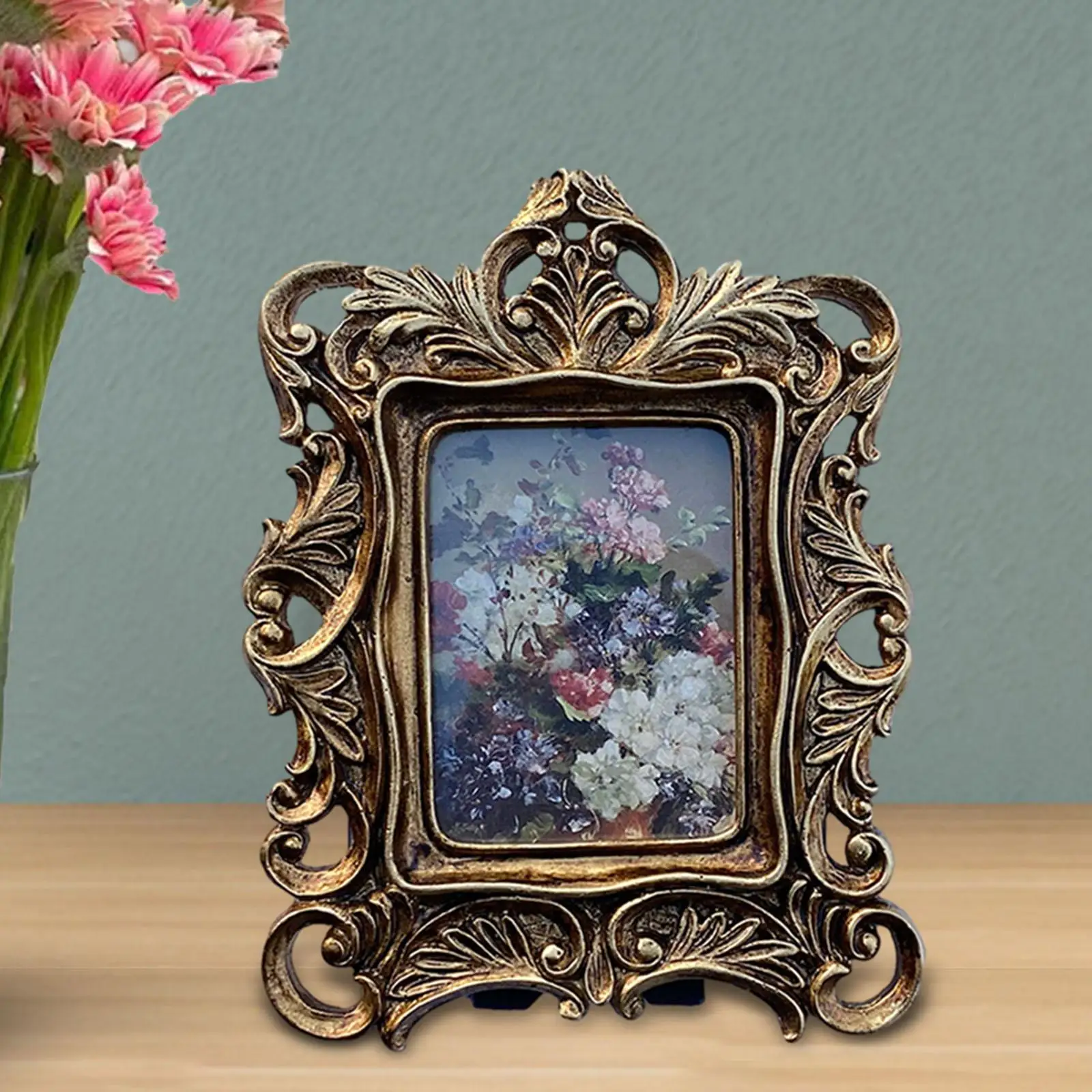 Vintage-Picture-Frame-Ornate-Rectangle-Photo-Frame-Photo-Gallery-Art ...