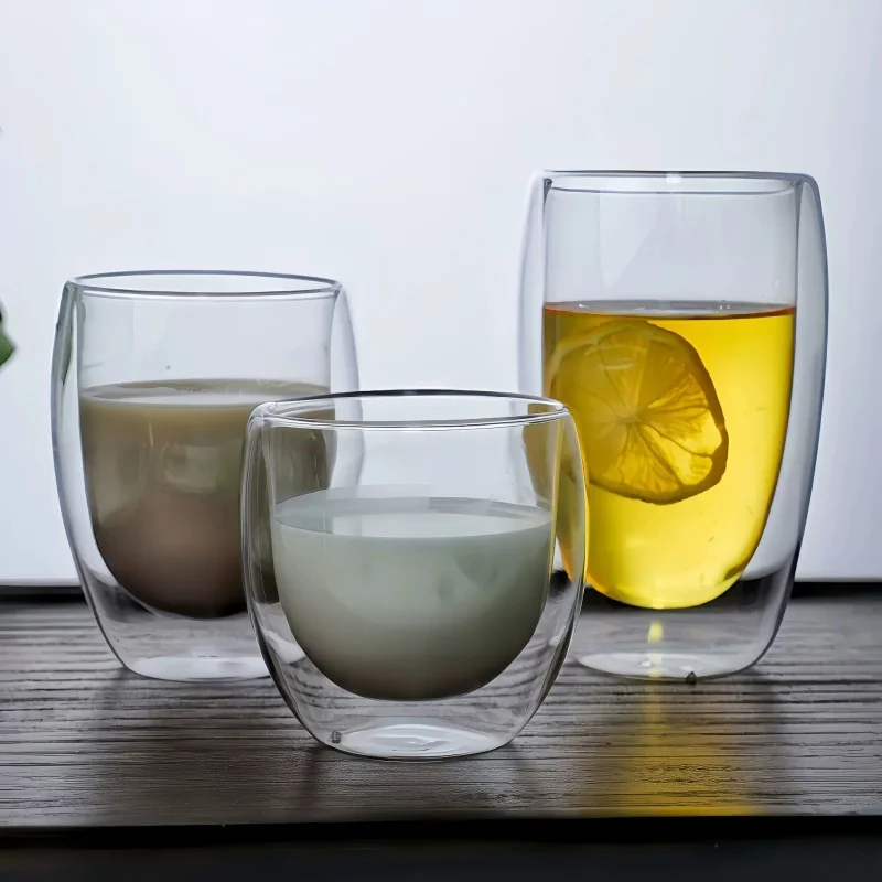 Egg-Shaped High-Value Double-Layer Transparent Glass High Temperature ...