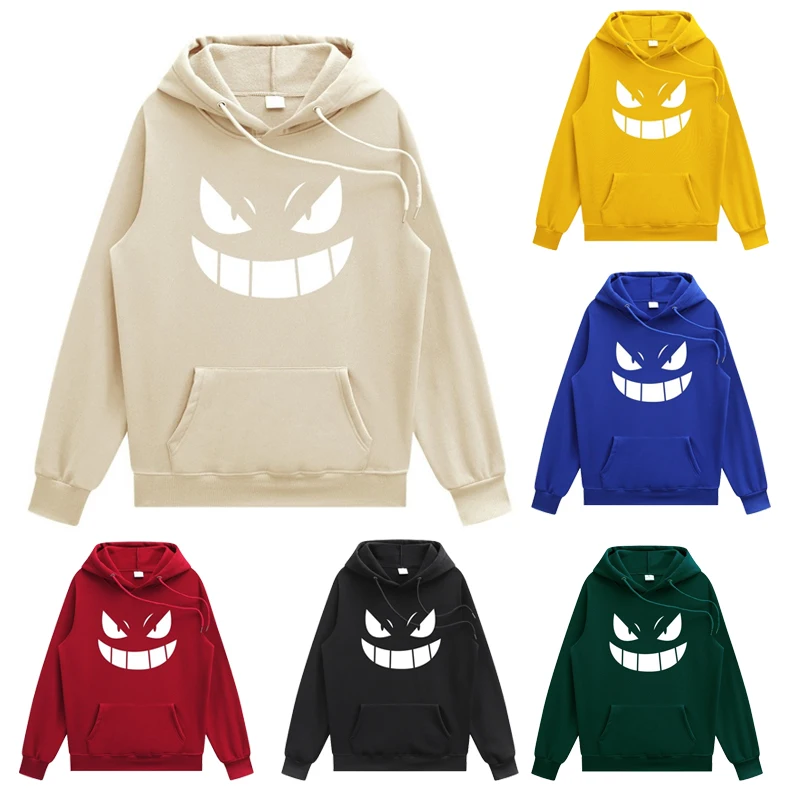 Sudadera con capucha de Pokémon Gengar para hombre, suéter básico de ...