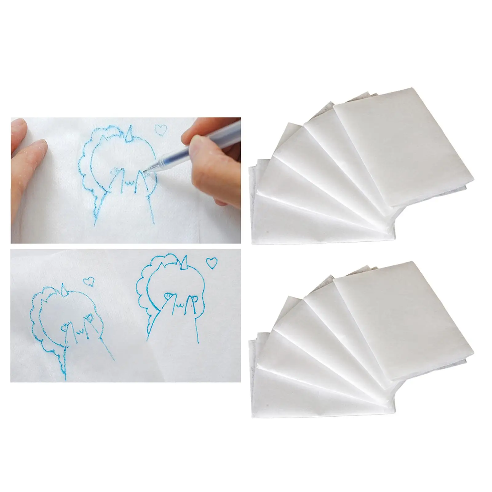 10 Sheets White Carbon Transfer Paper Inch Carbon Copy Paper with ...