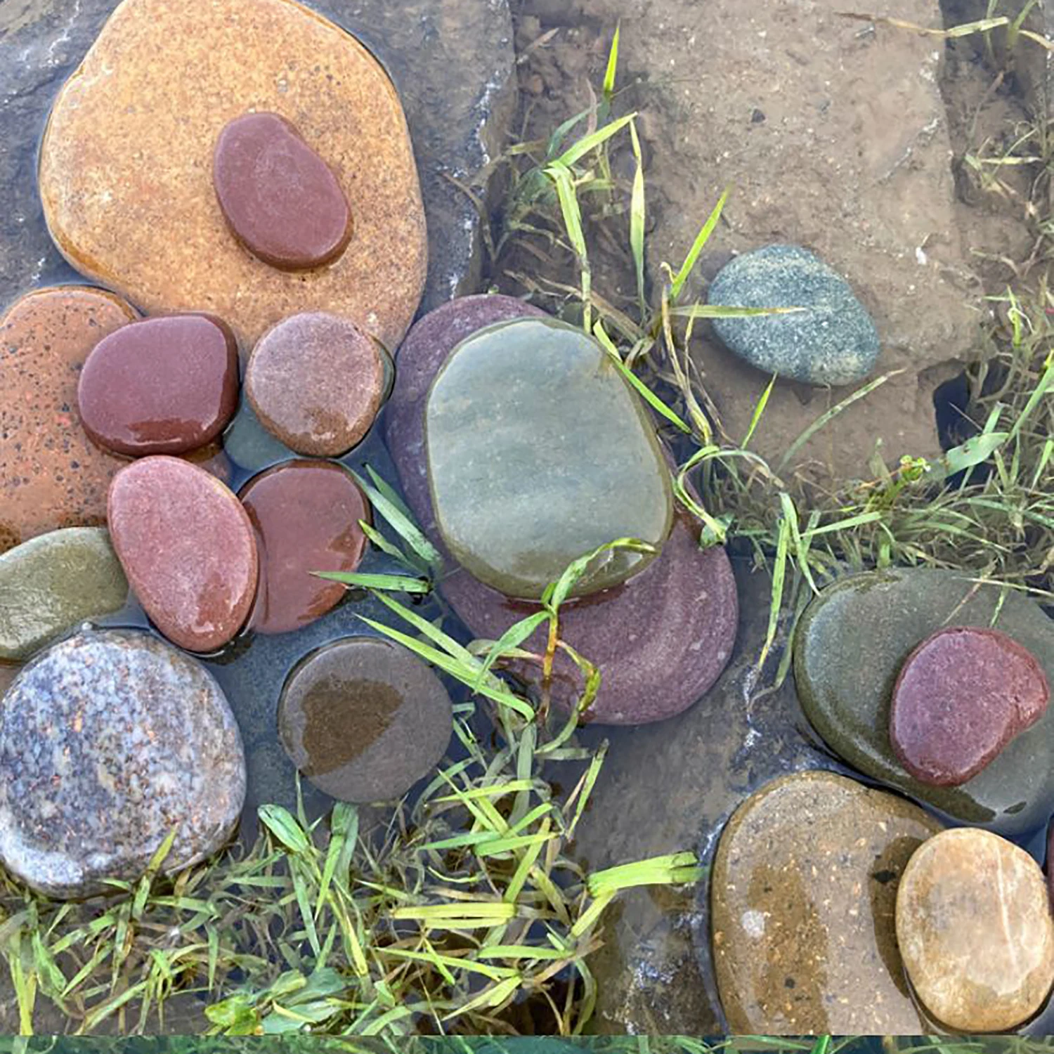 3~5 cm 5~7 cm Decorative River Rocks for Ponds Water Landscaping Pond ...