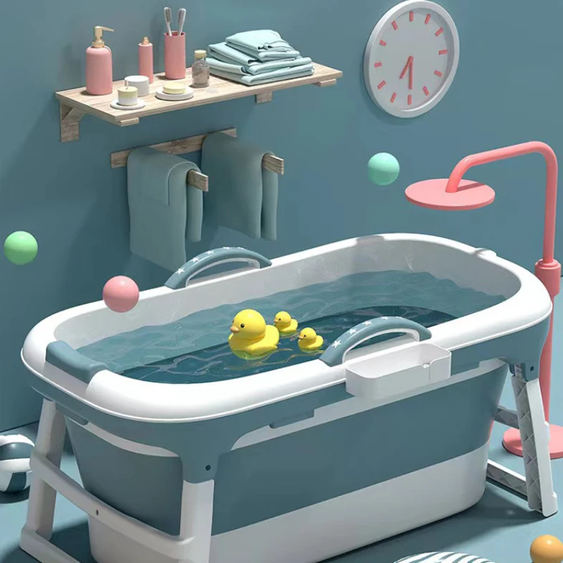 Body-Wash-Tub-Portable-Large-Plastic-Bucket-Folding-Bath-Comfortable ...