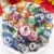 10pcs Rondelle Glitter Round Big Hole Murano Resin Beads Spacer Fit ...