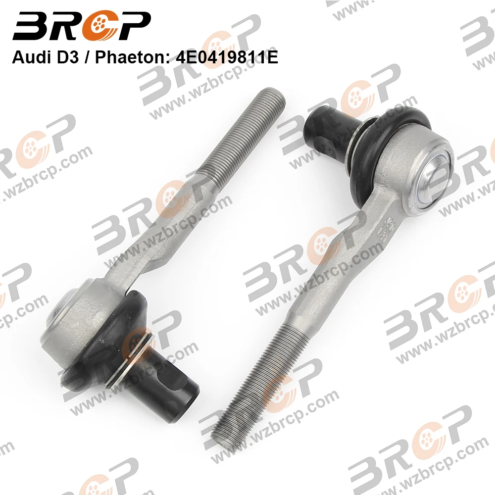 BRCP-Pair-Front-Axle-Outer-Steering-Tie-Rod-Ends-Ball-Joint-For-Audi-A8 ...