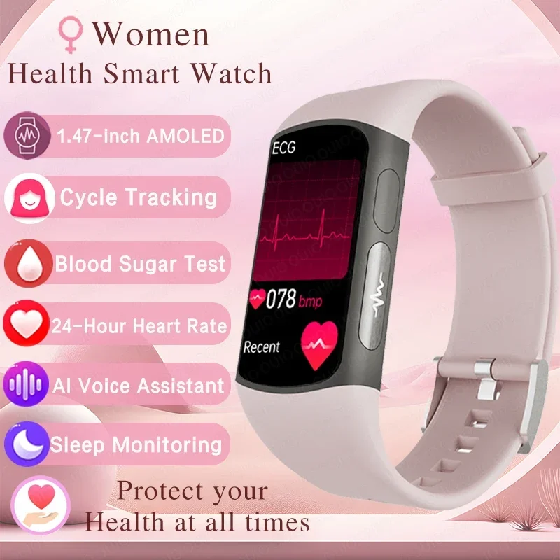 Reloj-inteligente-de-grado-m-dico-para-mujer-Smartwatch-con-Bluetooth ...