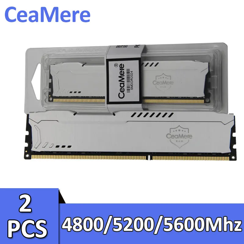 CeaMere-2-PCS-DDR5-desktop-computer-memory-bar-8GB-16GB-32GB-4800 ...