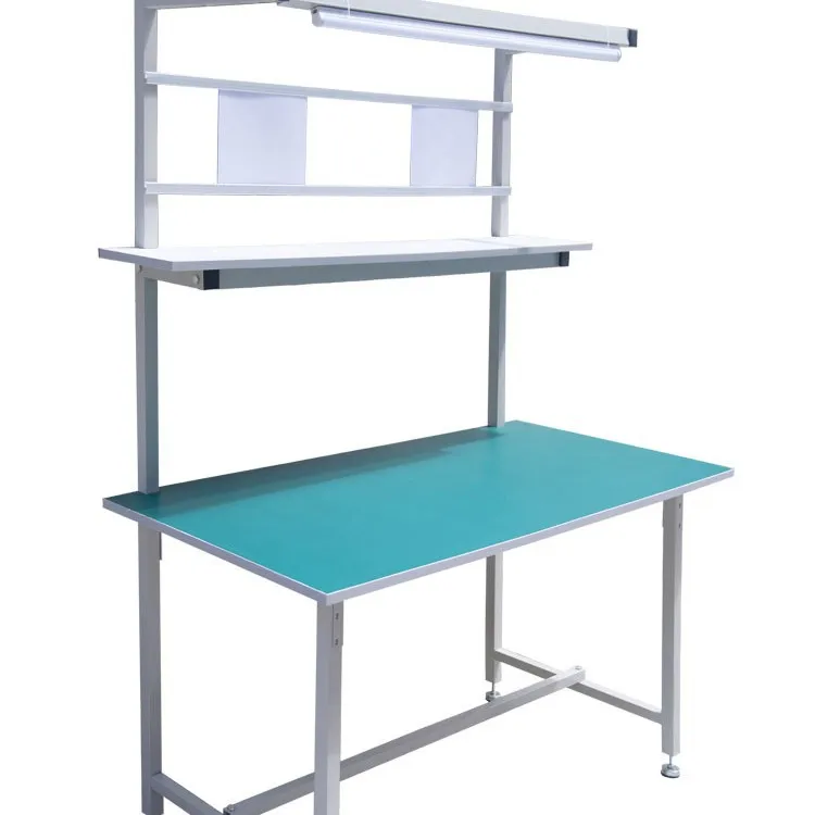 Anti-static workbench with lamp mobile phone repair table workshop ...