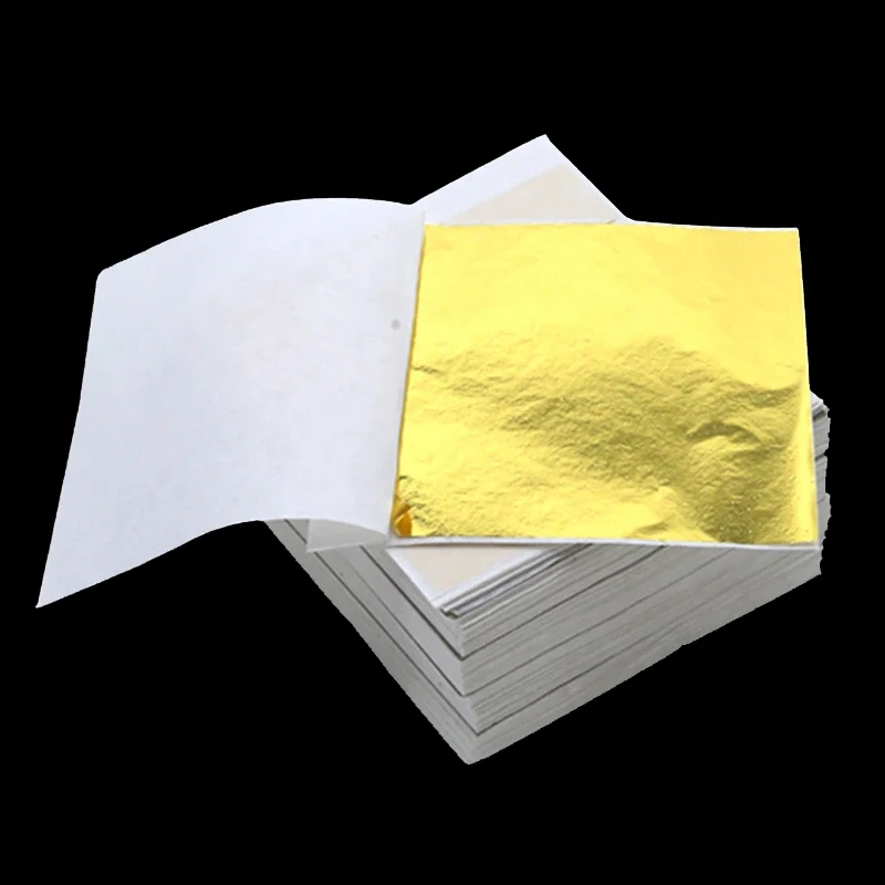 100pcs-Shiny-Gold-Foil-Sliver-Copper-Foil-Glitters-DIY-Art-Craft-Leaf ...