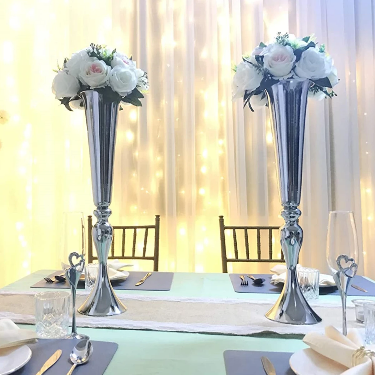 10pcs) 55cm/65cm/90cm) Table flower stand Centerpiece Event Road Lead ...