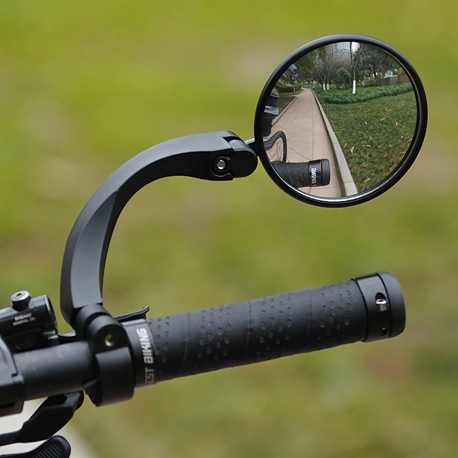 Bicycle Handlebar Rear View Mirror Bike Cycling Wide Range Back Sight ...