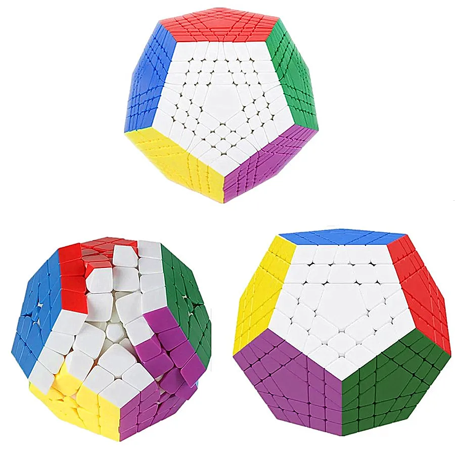 SengSo Megaminx 4x4 5x5 7x7 Dodecahedron Magic Cube Stickerless ...