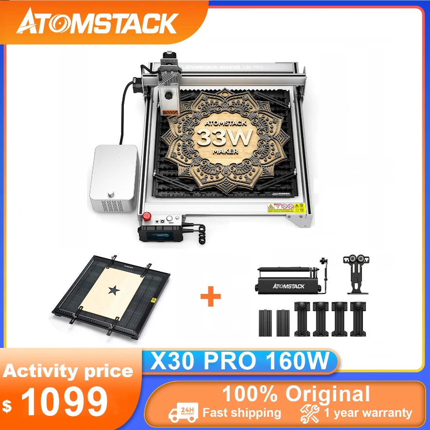 ATOMSTACK-X30-Pro-160W-Laser-Stecher-Schneiden-Maschine-33W-Ausgang-CNC-Metall-Gravur-Dual-Air ...
