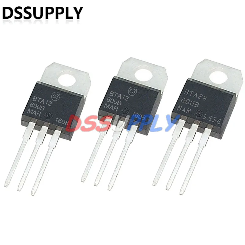 10PCS BTA12-600B TO-220 BTA12-600 BTA24-800B BTA24-800 BTA12 BTA24 ...
