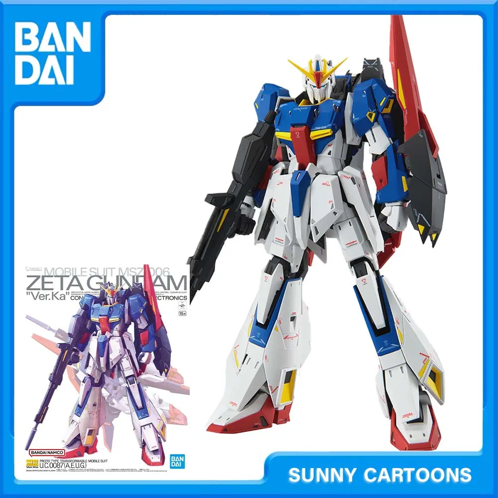 Original-Bandai-Gundam-Mg-1-100-Zeta-Gundam-Ver-ka-Action-Figures-Model ...