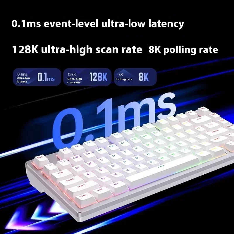 MCHOSE ZERO 75X Mechanical Keyboard RGB Wired RT0.01mm Hall Sensor 8k ...
