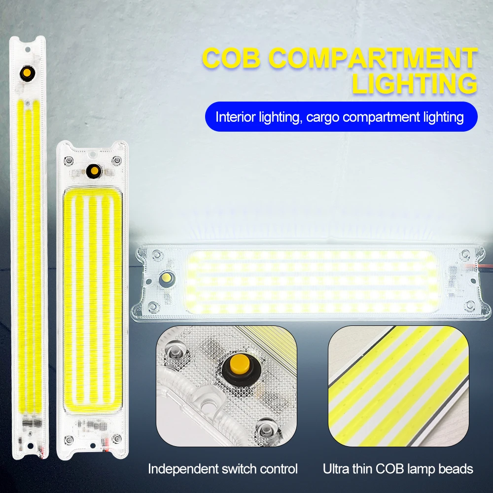 With-Insulation-Shell-Car-LED-Strip-Lights-Bar-12V-24V-COB-Interior ...