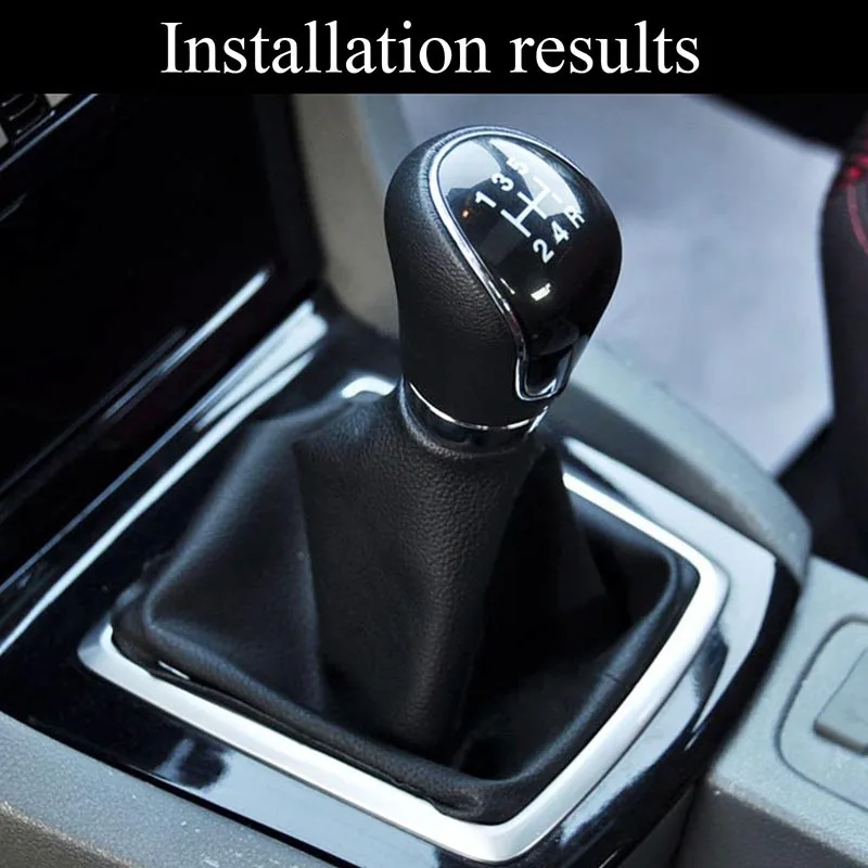 5-Speed-Gear-Shift-Knob-Stick-Lever-Knob-With-Gaitor-Boot-Cover-For ...