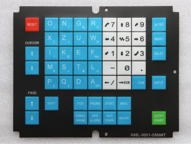 A98L 0001 0568#T CNC HMI Membrane Keypad buttons for Fanuc Machine ...