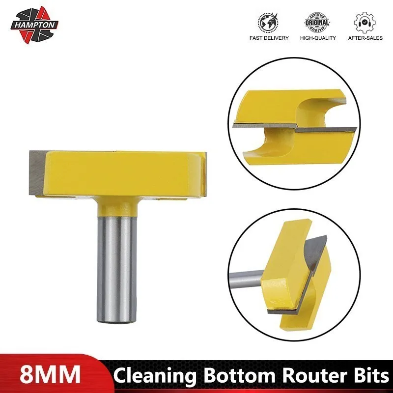 Milling-Cutter-8mm-Shank-Cleaning-Bottom-Router-Bits-Surface-Planing ...