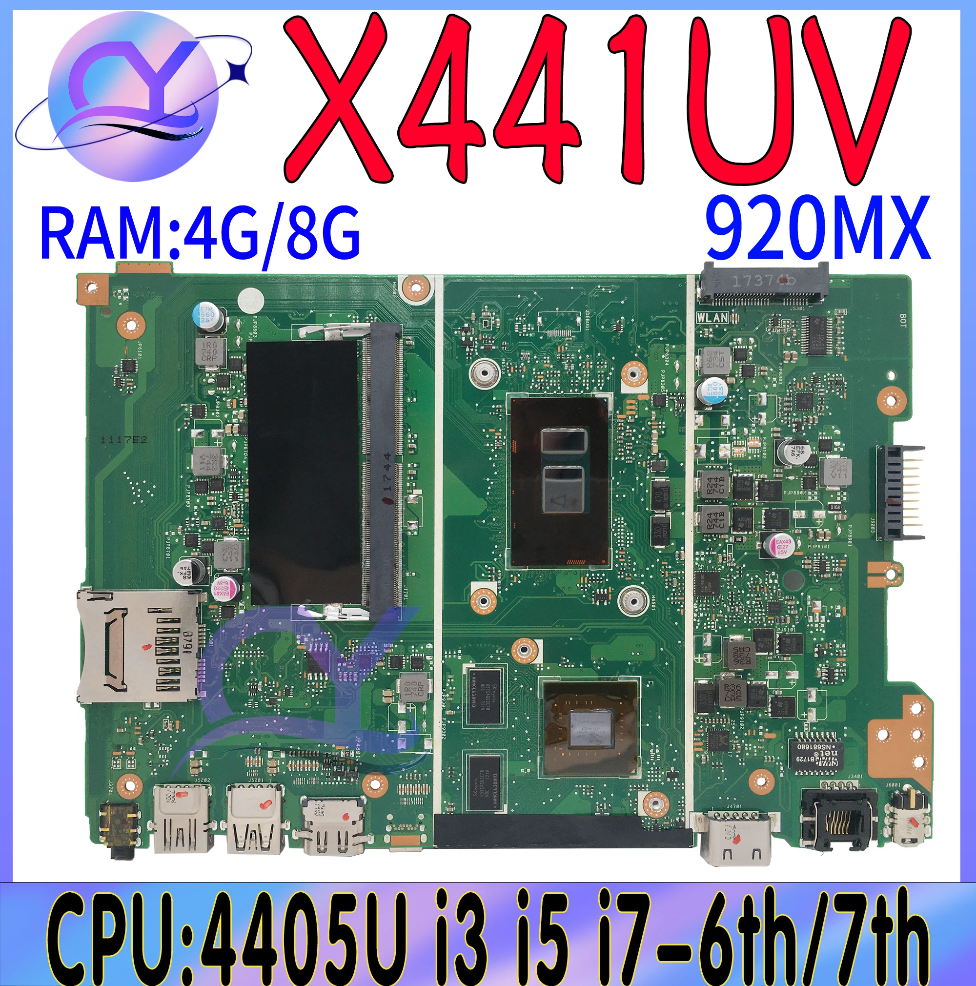 Mainboard X441UV UNTUK ASUS X441UA X441U F441U A441U X441UVK X441UAK ...